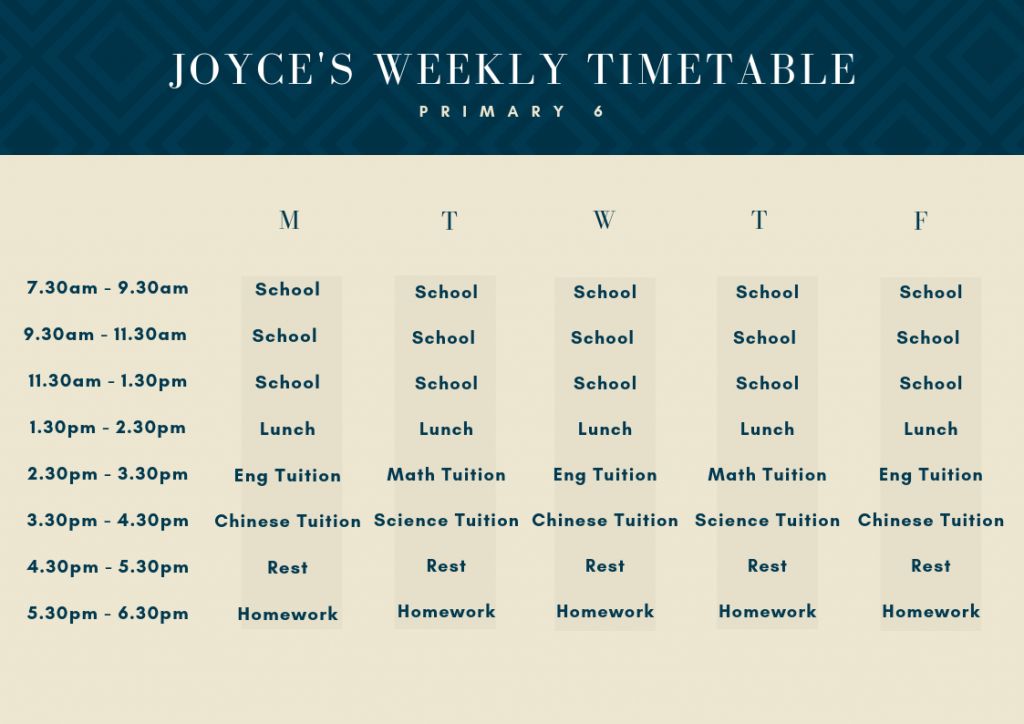 This Is What A Typical Primary School Student s Schedule Looks Like This Is What A Typical Primary School Student s Schedule Looks Like